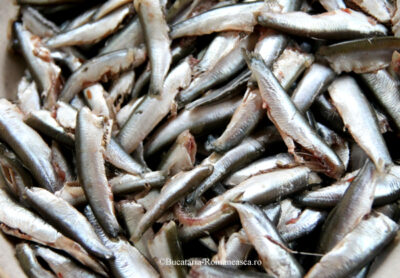 Hamsie prajita cu mamaliga si mujdei - Bucataria Romaneasca.ro