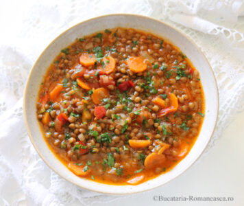 Mancare de linte cu legume - Bucataria Romaneasca.ro